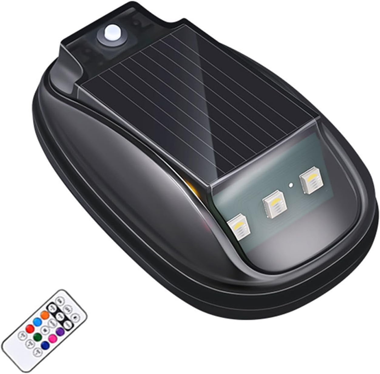 Solar Car Roof RGB Strobe Light with Remote Control, Wireless LED ...