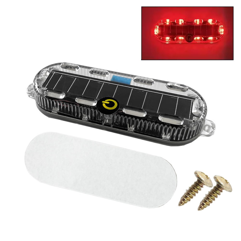 Solar Car Strobe Warning Light Auto Emergency Light Electric Motorcycle ...