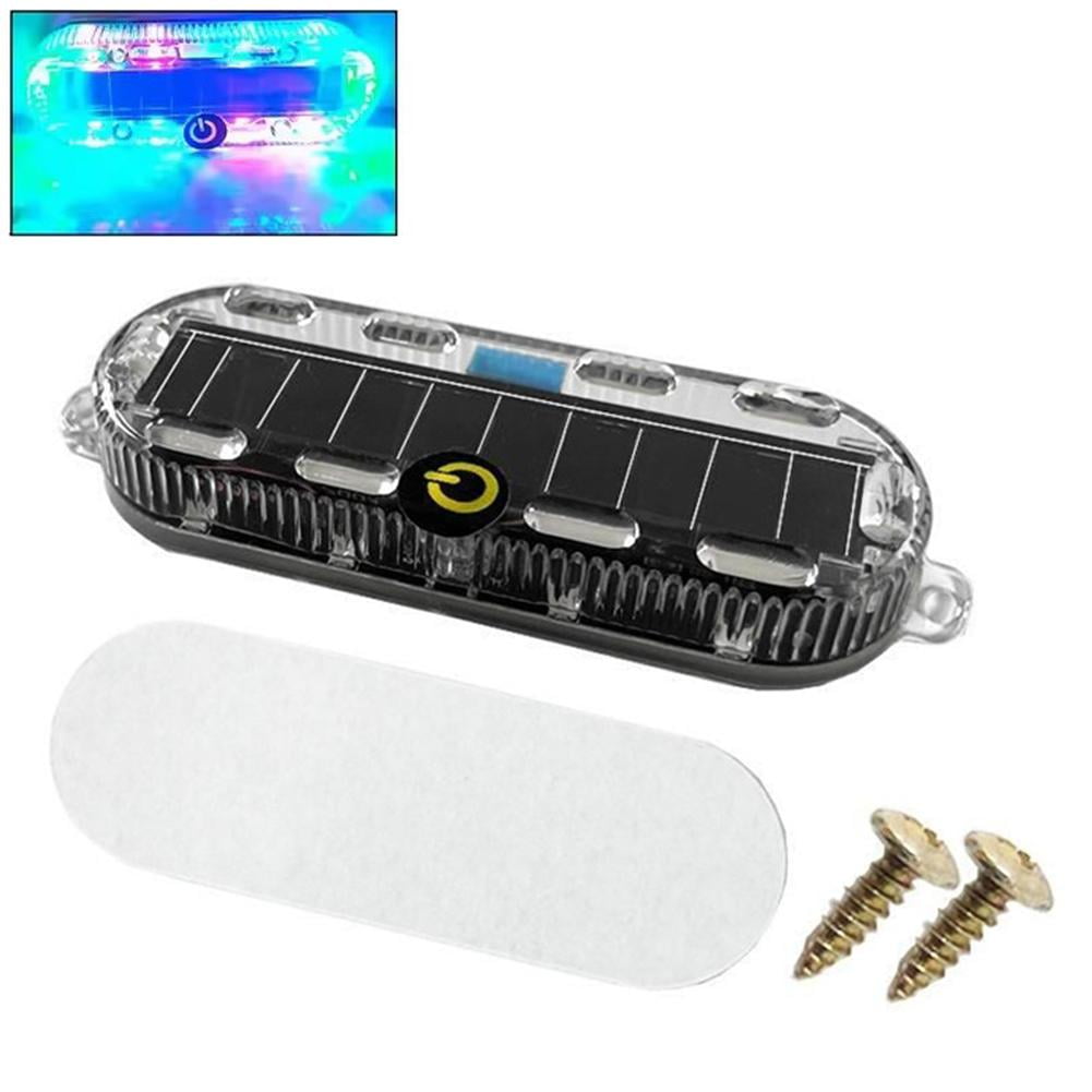 Solar Car Strobe Warning Lights Auto EmergencyLight Flashing Lights ...