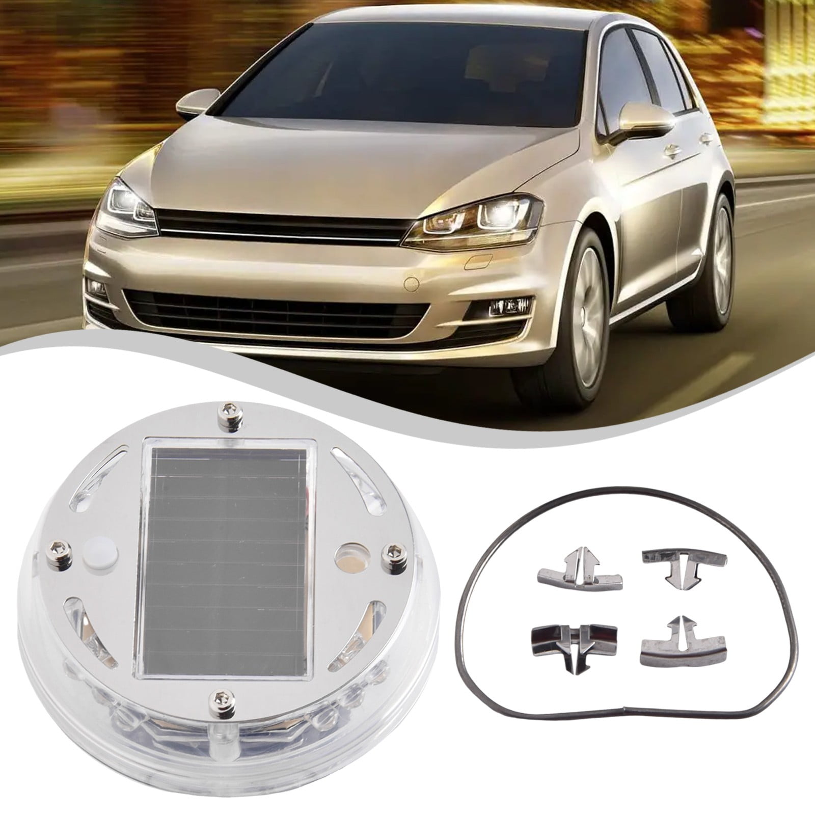 Solar Car Wheel Lights: High-Brightness LED Bulbs with Auto - Walmart.com