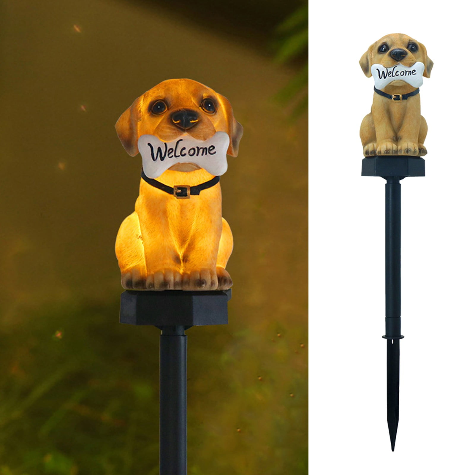 Solar Cartoon Dog Grassland Light Outdoor Garden Plug In Light Garden Decoration Sight Light ...