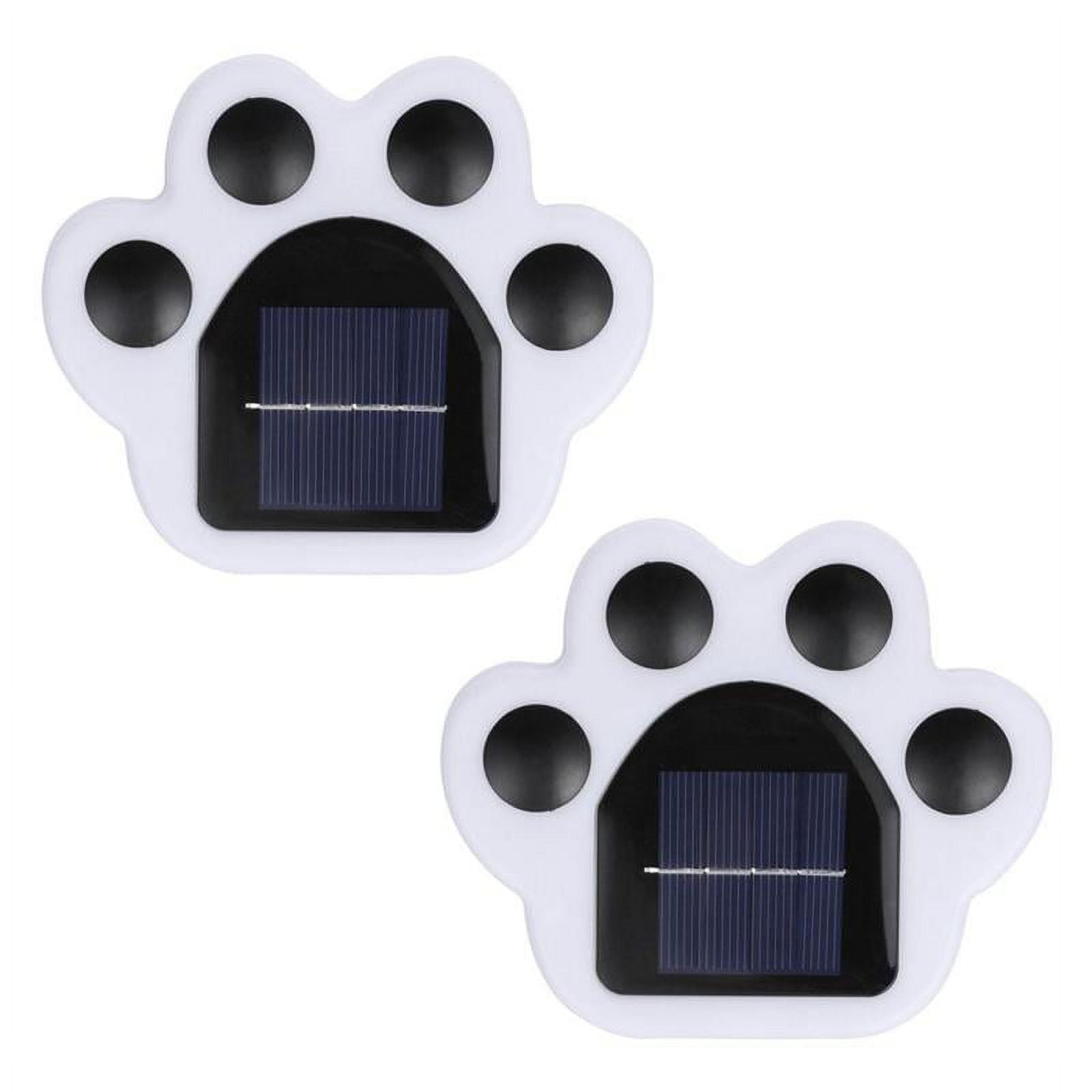 Solar Cat Paw Lights Outdoor, LED Bulbs Solar Powered Ground Lights ...
