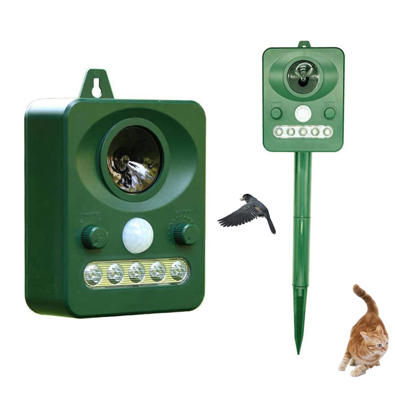 Solar Cat Repeller Animal Deterrent Repelling Machine for Garden 5 ...