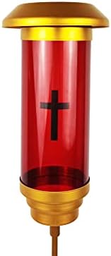 Solar Cemetery Candle Holder and Lamp - Grave Lights for Cemetery ...