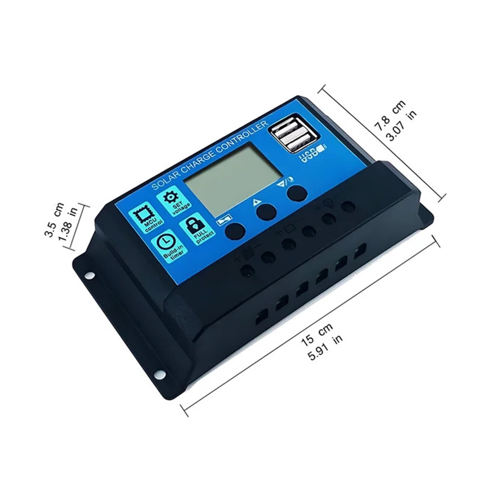 Solar Charge And Discharge Controller LCD Display Dual USB Automatic ...