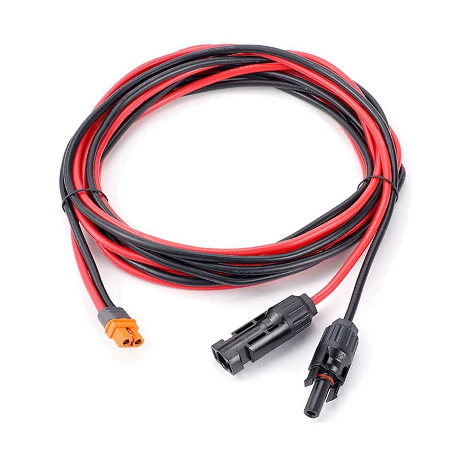 Solar Charge Cable XT60I-F Adapter 12AWG Cable Connector Extension Wire ...