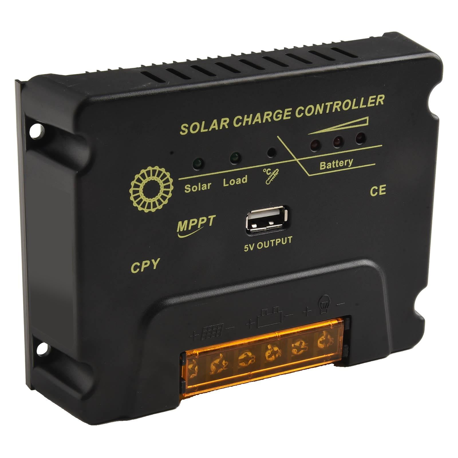 Solar Charge Controller 10A/20A Solar Panel Regulator with Usb Port ...