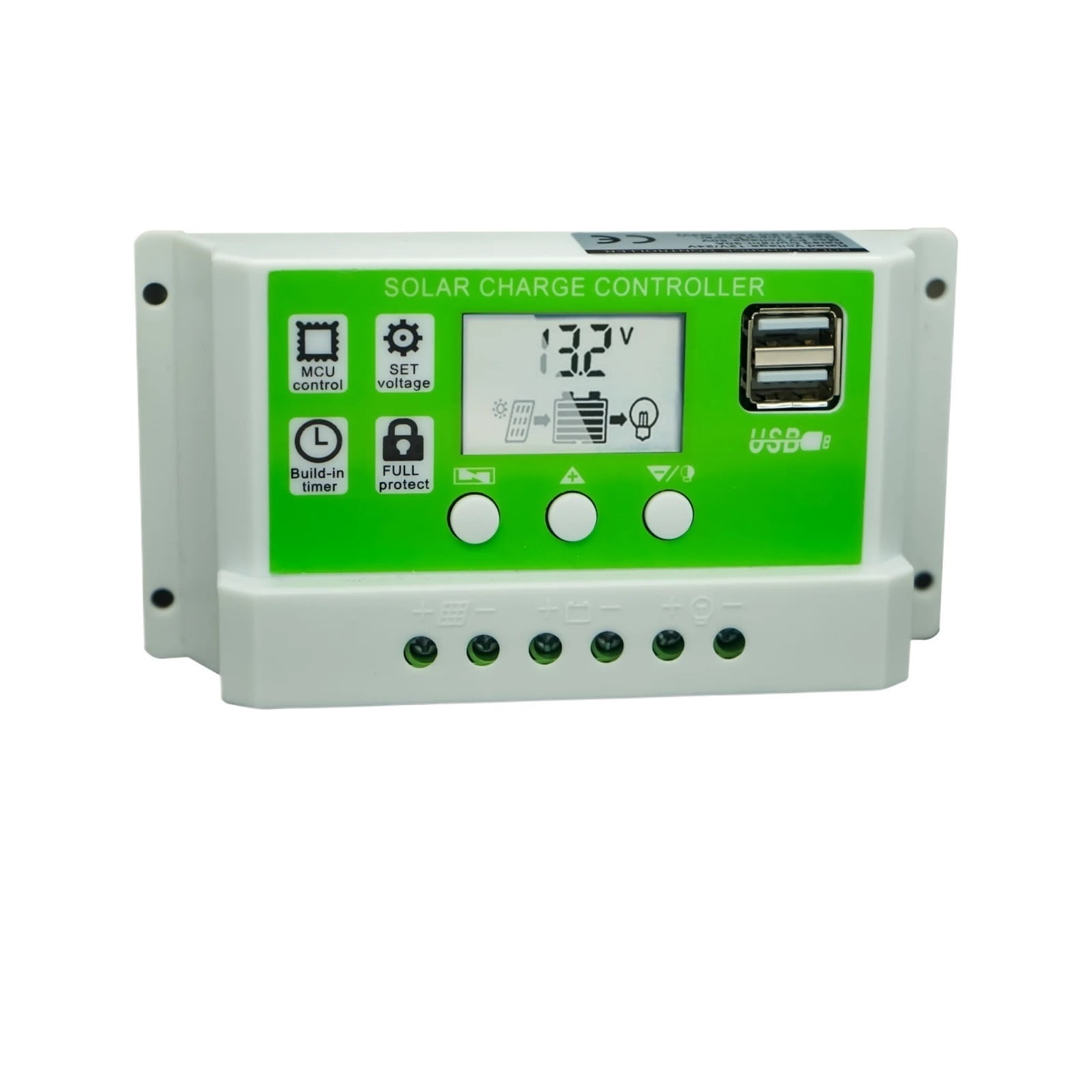 Solar Charge Controller 30A PWM 12V 24V 1920W Solar Panel Charger ...