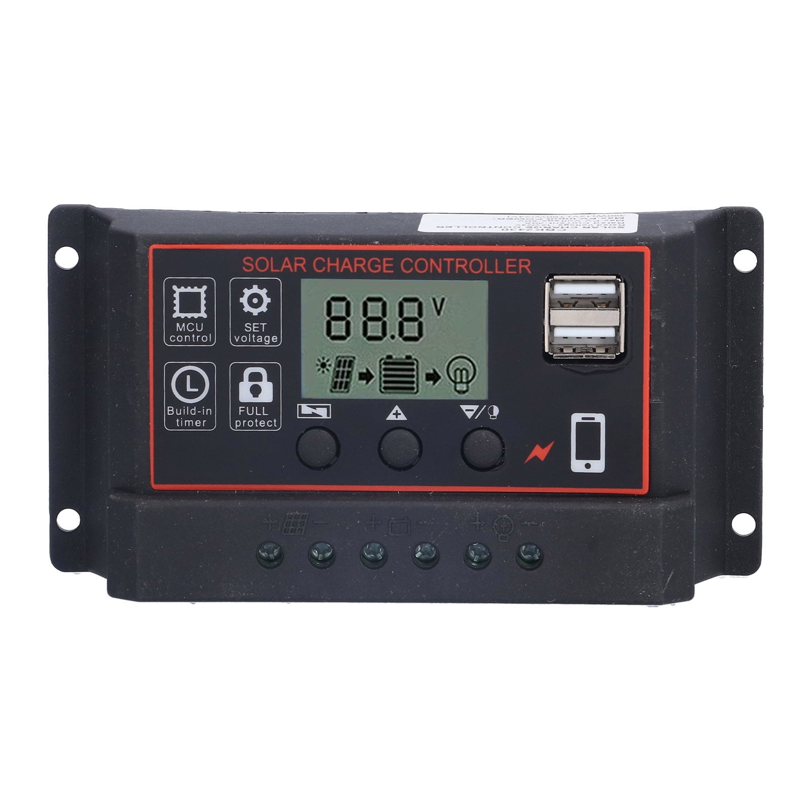 Solar Charge Controller Adjustable Photovoltaic Smart Power Generation ...