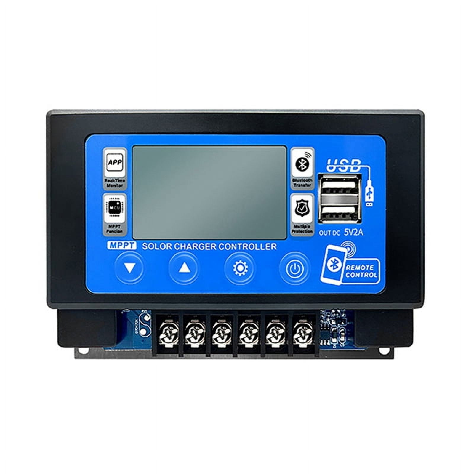 Solar Charge Controller Bluetooth 30A MPPT with LCD Display Dual USB ...