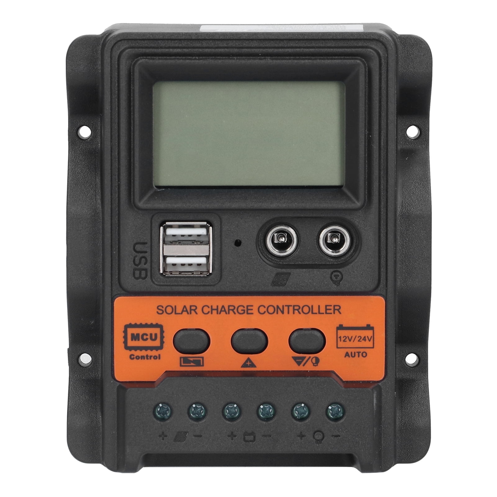 Solar Charge Controller LCD Display Double USB DC 12V‑24V Discharge ...