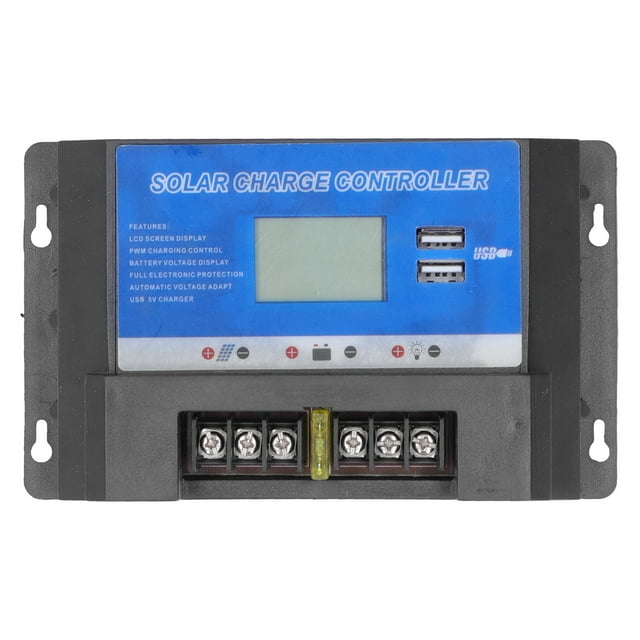 Solar Charge Controller LCD Display Dual Usb Interface Durable Solar ...