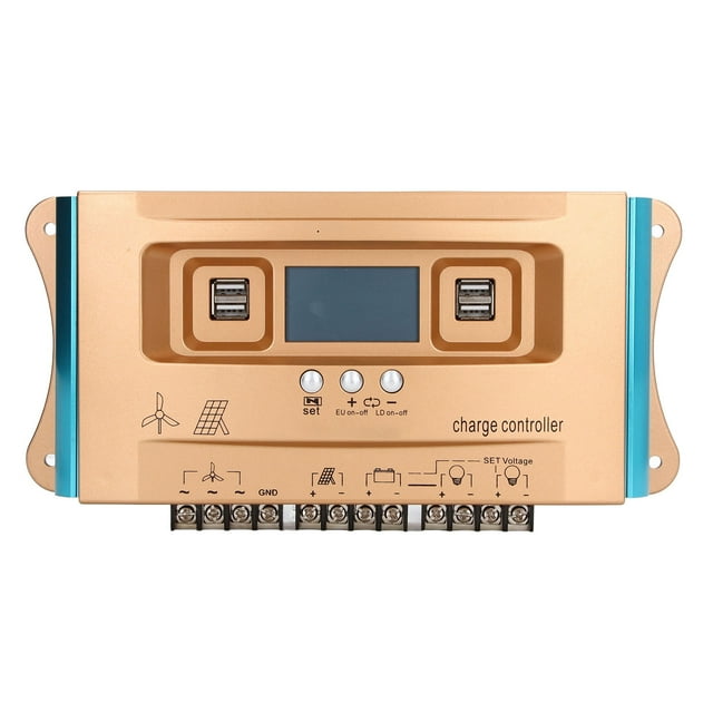 Solar Charge Controller MPPT Overcharge Protection Solar Charge Regulator for RV 12V 24V 36V 48V ...