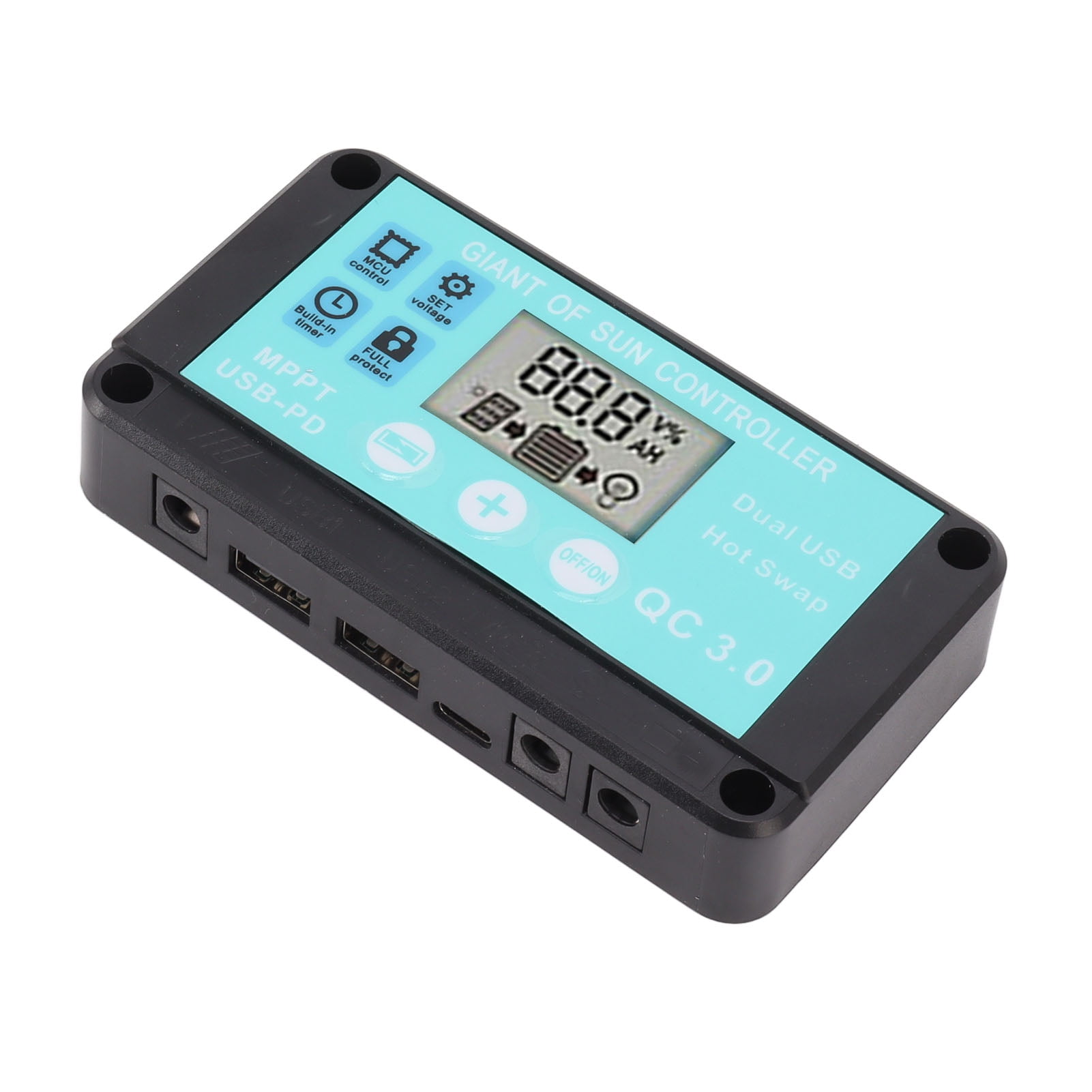 Solar Charge Controller, MPPT Regulator, Fast Charging USB Output For ...