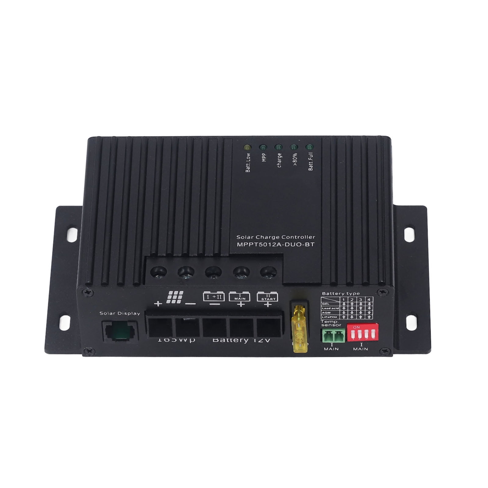 Solar Charger Controller, 4 Battery Types Dual Battery Charging MPPT ...