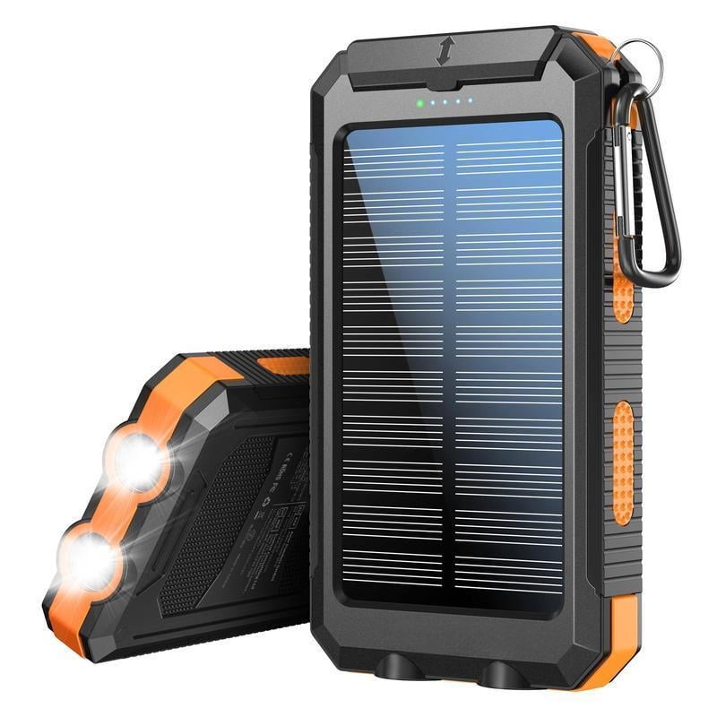 Solar Charger Power Bank 10000mAh Solar Phone Charger, Portable Charger ...