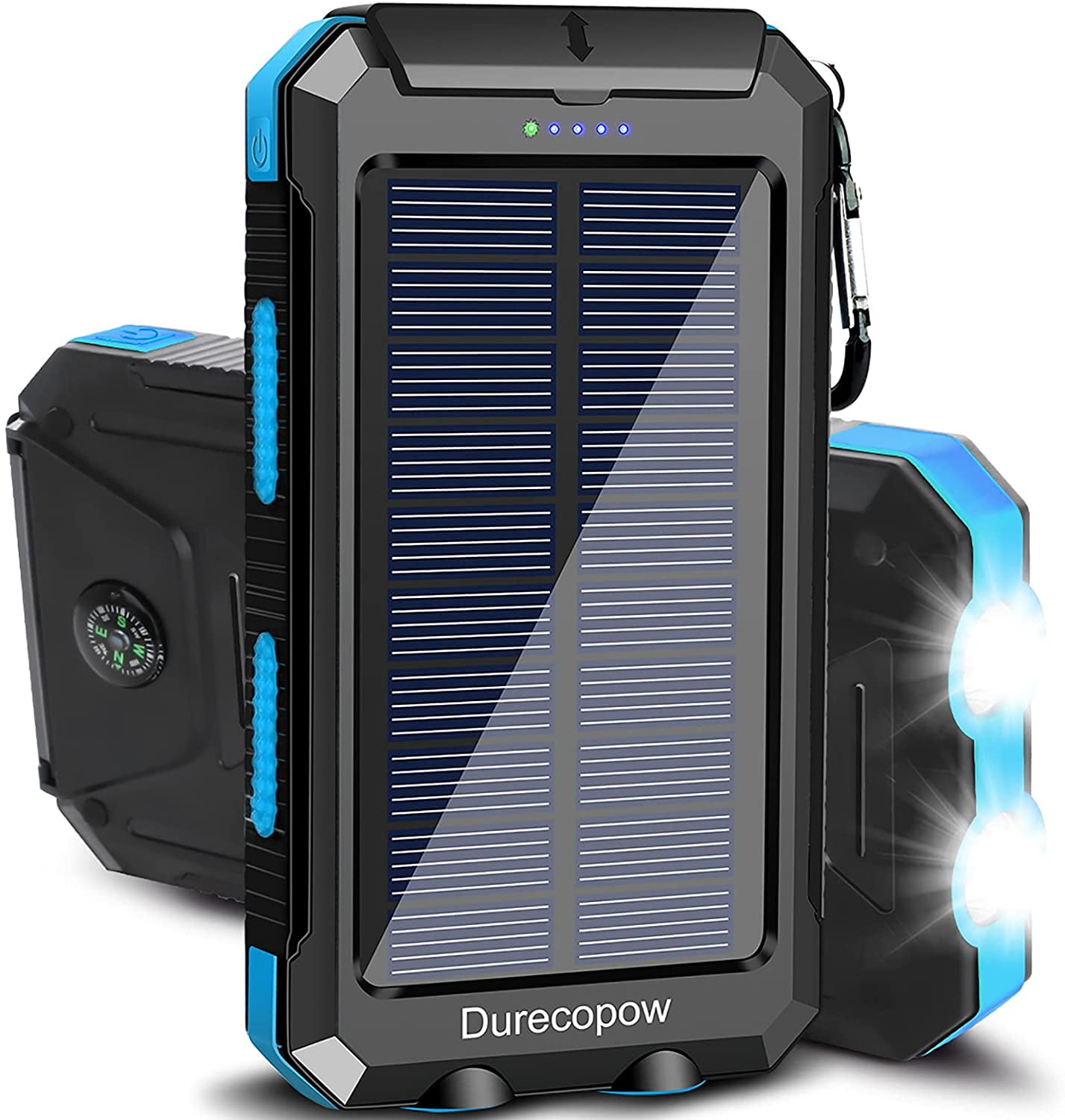 Solar Charger Power Bank, 20000mAh Portable Outdoor Waterproof Solar ...