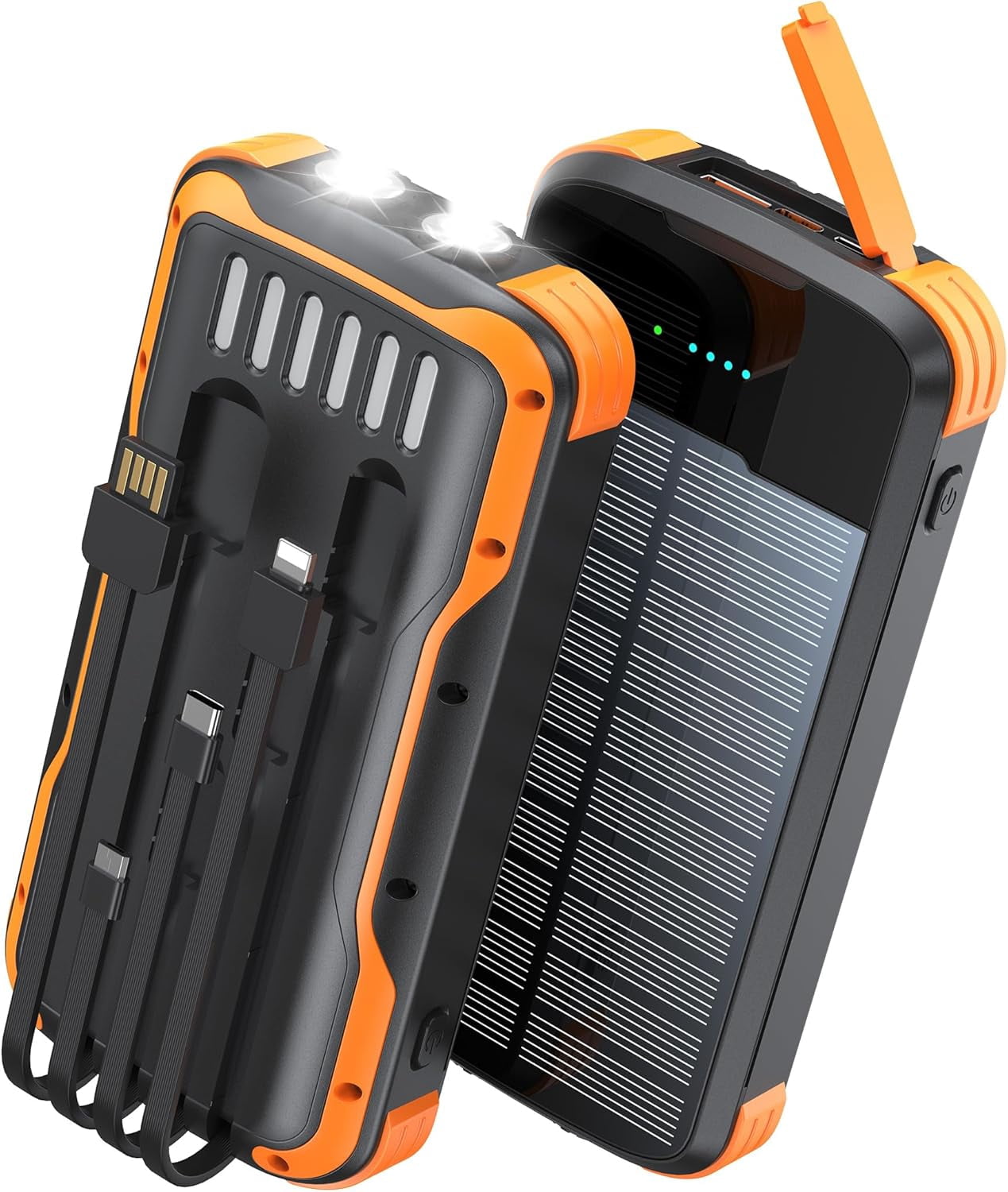Solar Charger Power Bank, PD 20W Fast Charging External Batter ...