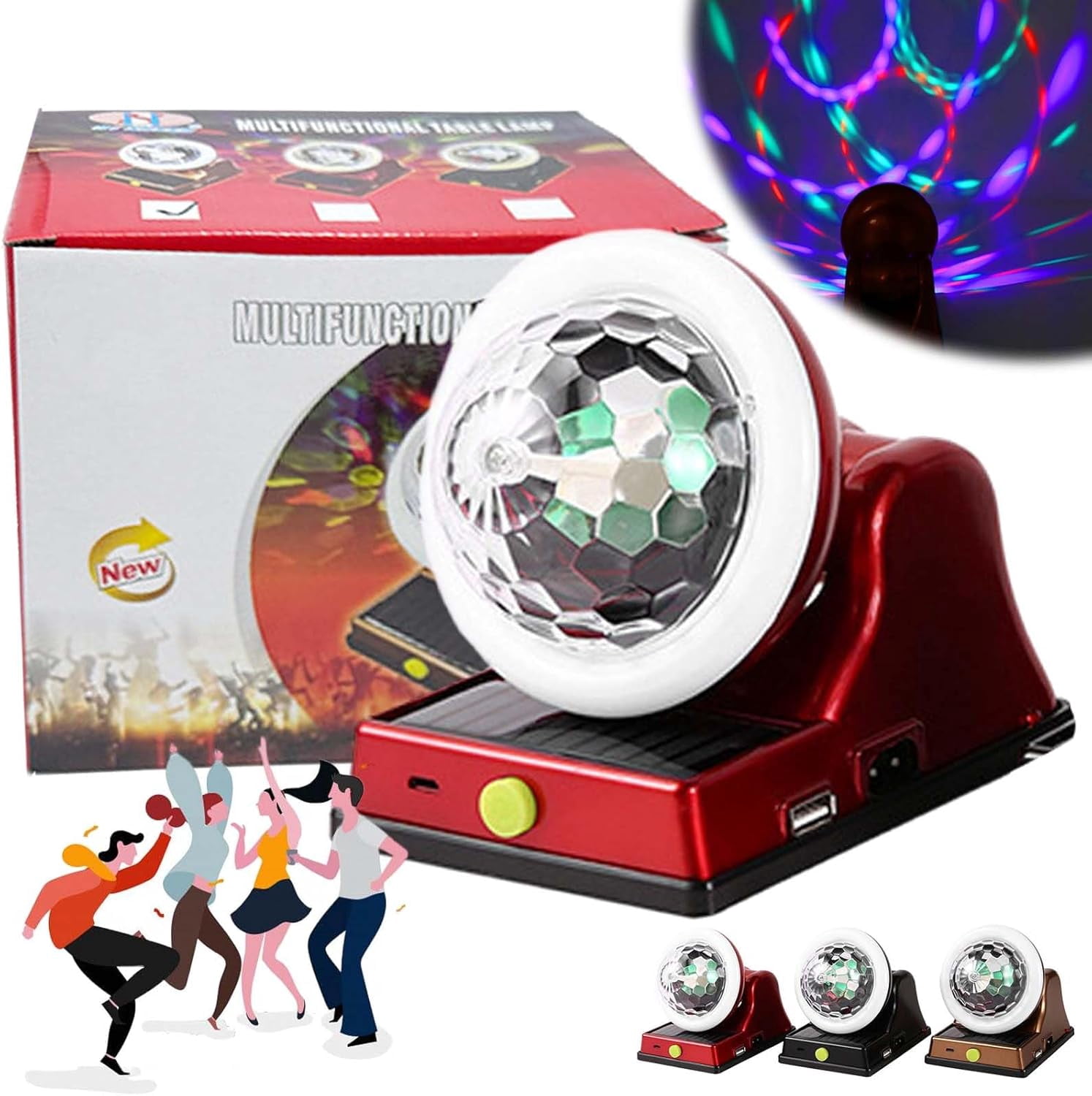 Solar Charging Colorful Magic Ball RGB Atmosphere Light, Multi Colors ...