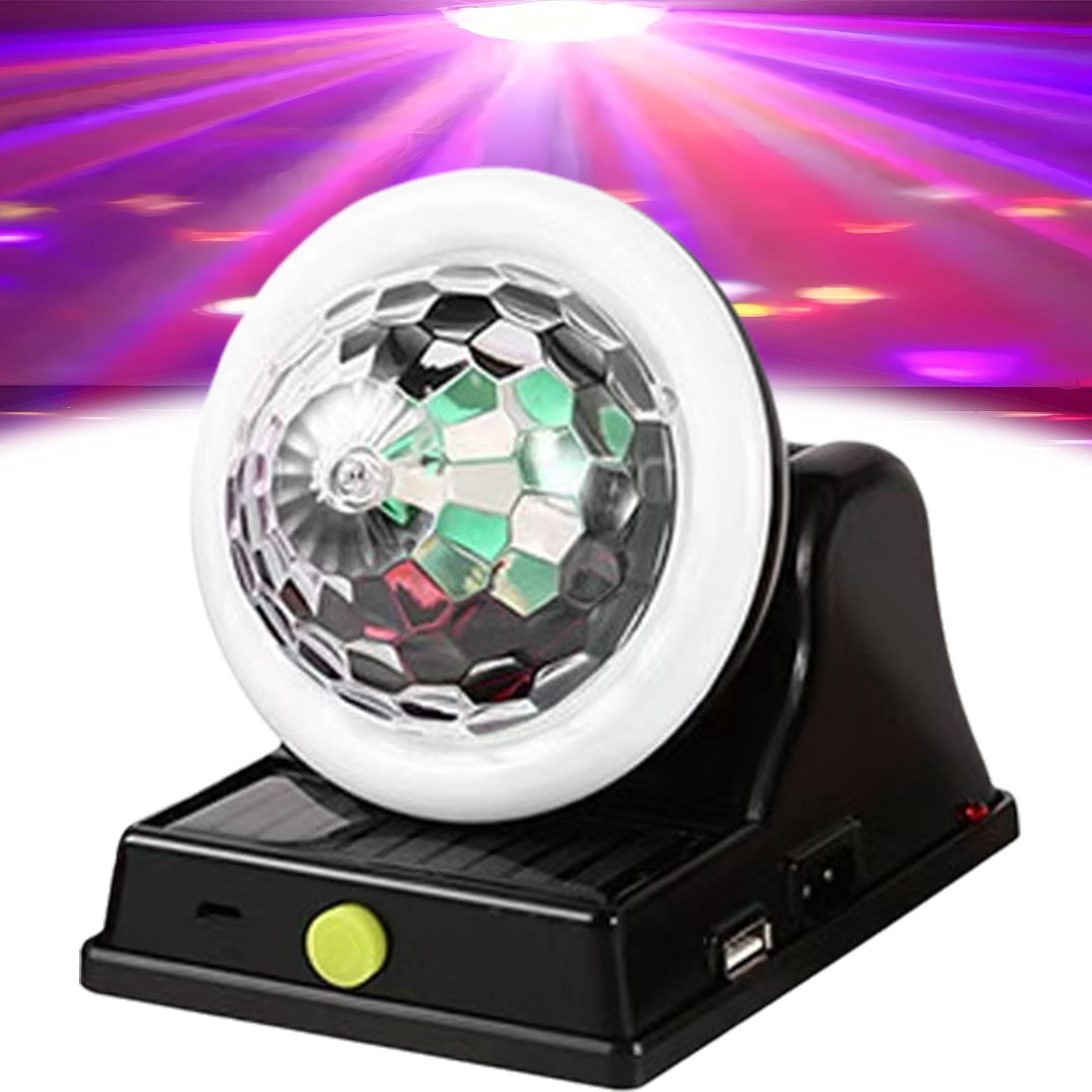 Solar Charging Colorful Magic Ball RGB Atmosphere Light, Solar-Powered ...