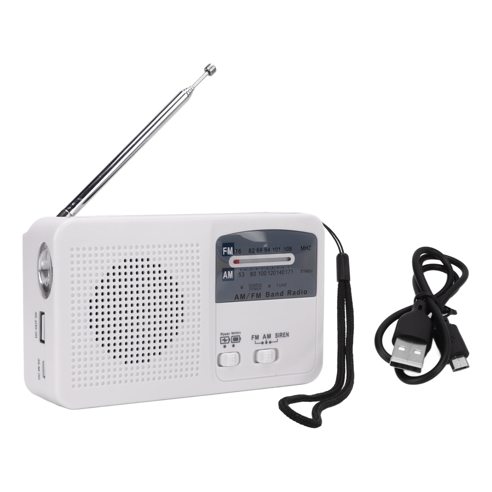 Solar Charging Emergency Radio Hand Crank Radio Multiband AM FM with ...