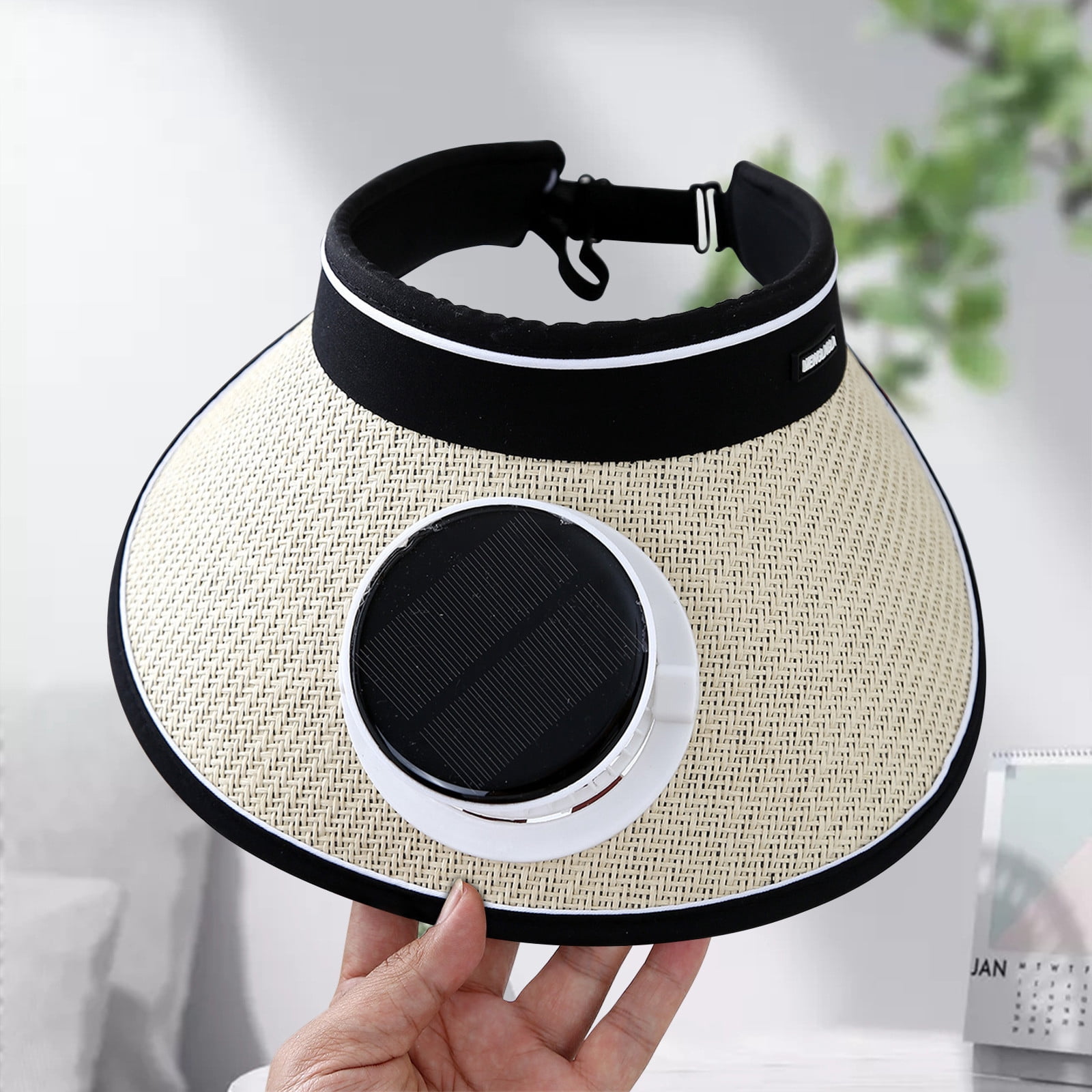 Solar Charging Fan Hat | Detachable Wide Brim Sun Hat with Built-in ...