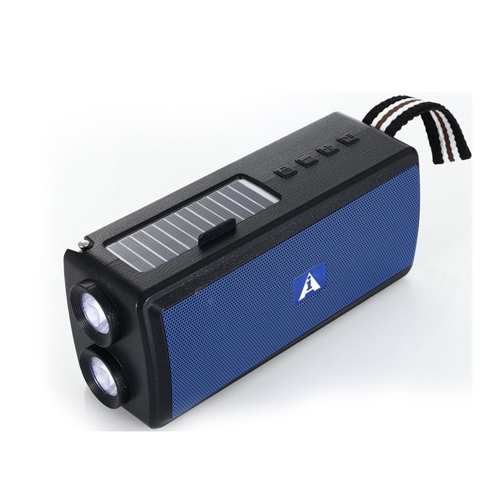 Solar Charging LED Flashlight Speaker With USB TF FM Radio Function ...