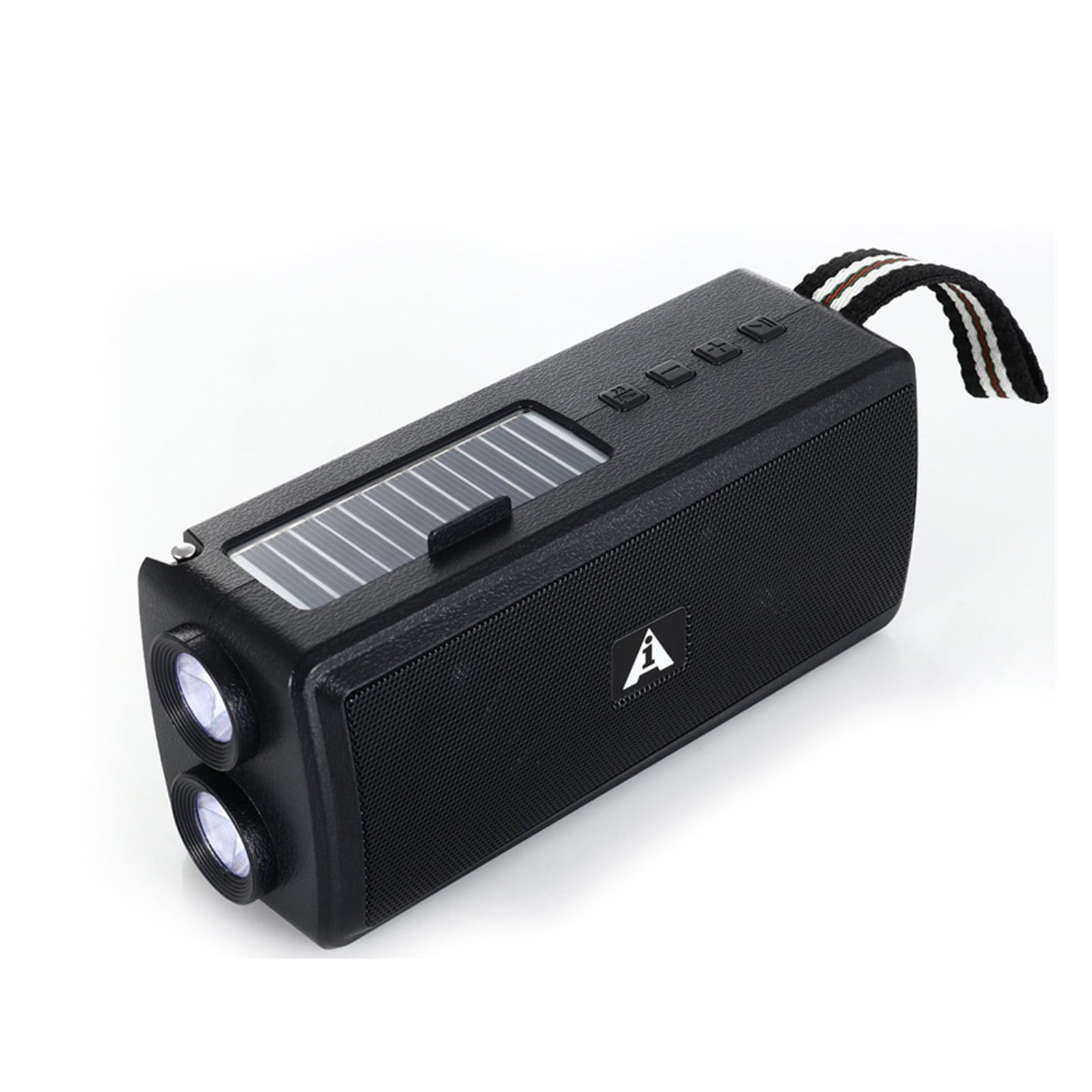 Solar Charging LED Flashlight Speaker With USB TF FM Radio Function ...