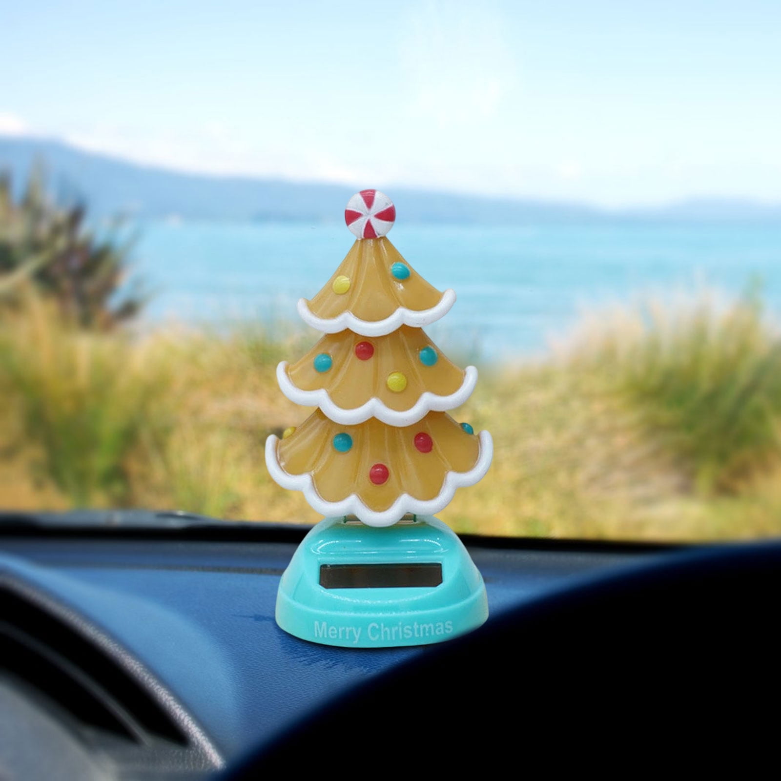Solar Christmas Dancing Figurines, Solar Shaking Head Doll, Cute ...