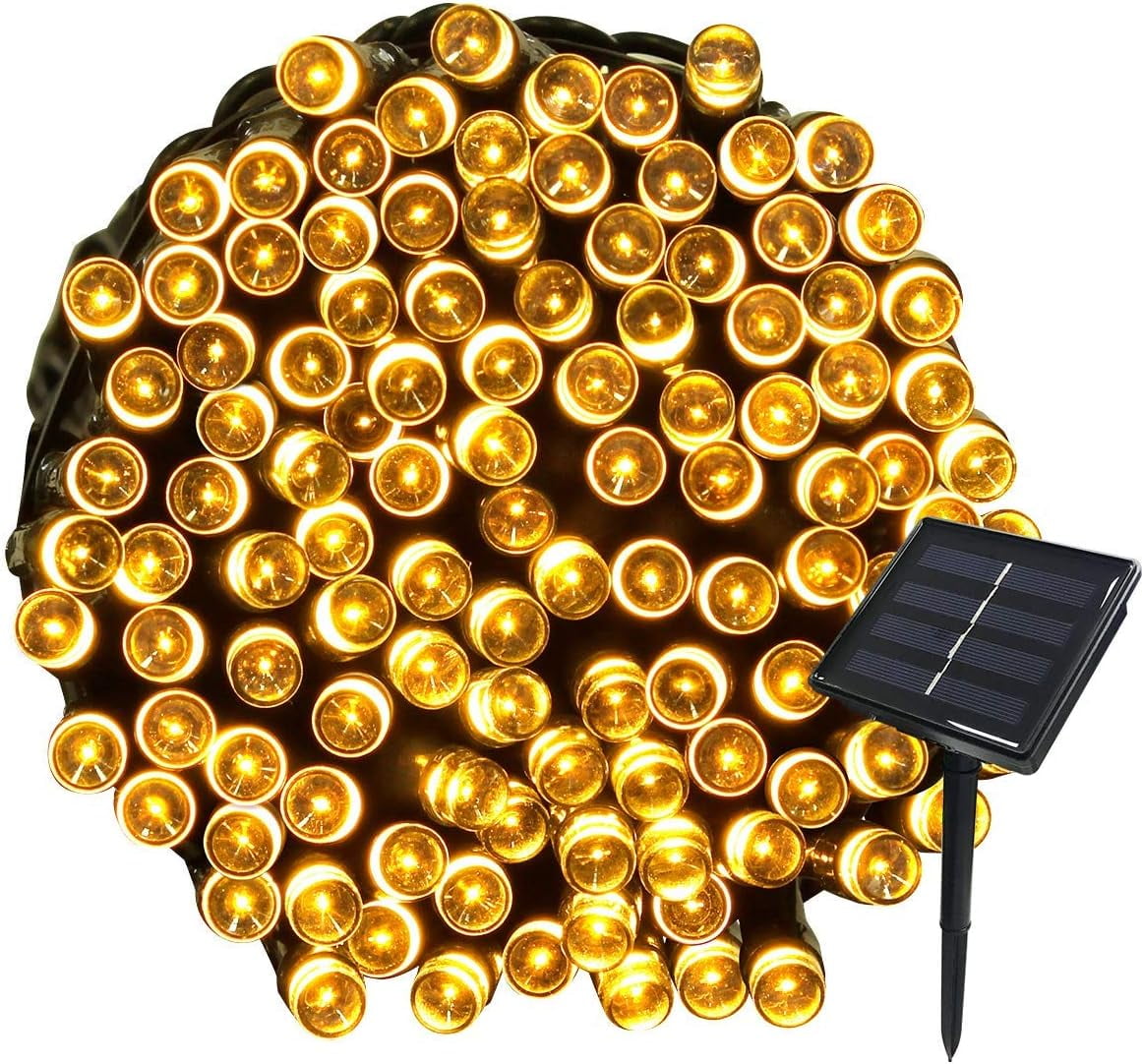 Solar Christmas Fairy Lights, 6.5M 30LED Solar Garden String Lights ...