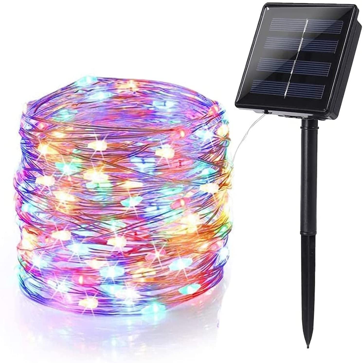 Solar Christmas Fairy Lights Outdoor, 24M 240 LED Outdoor Copper Wire ...
