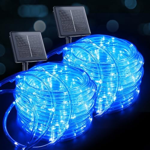 Solar Christmas Lights Outdoor Waterproof, 2 Pack Total 78FT 200 LED ...