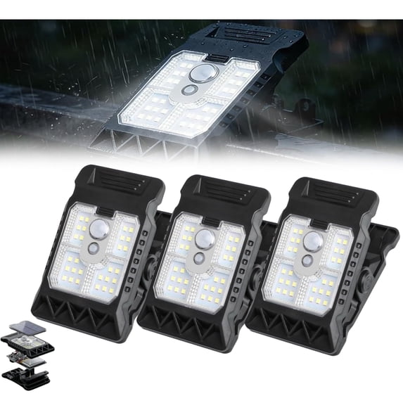 Solar Clip Light with Motion Sensor – Clamp on Outdoor Solar Motion ...