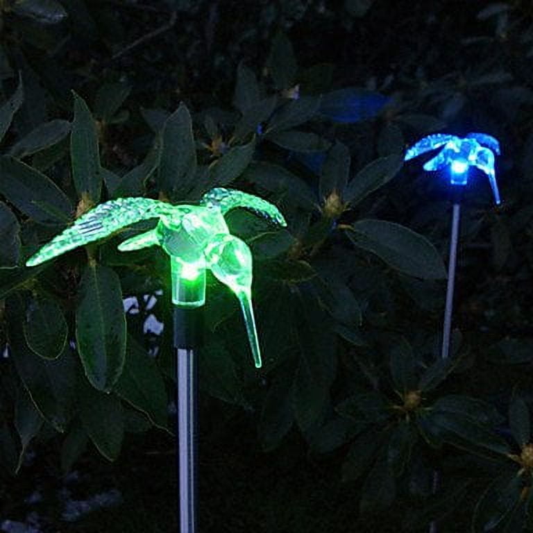 Solar Color Changing Hummingbird Style Garden Stake Light - Walmart.com