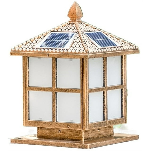 Solar Column Headlight Outdoor, LED Solar Torch Light Light Outdoor ...