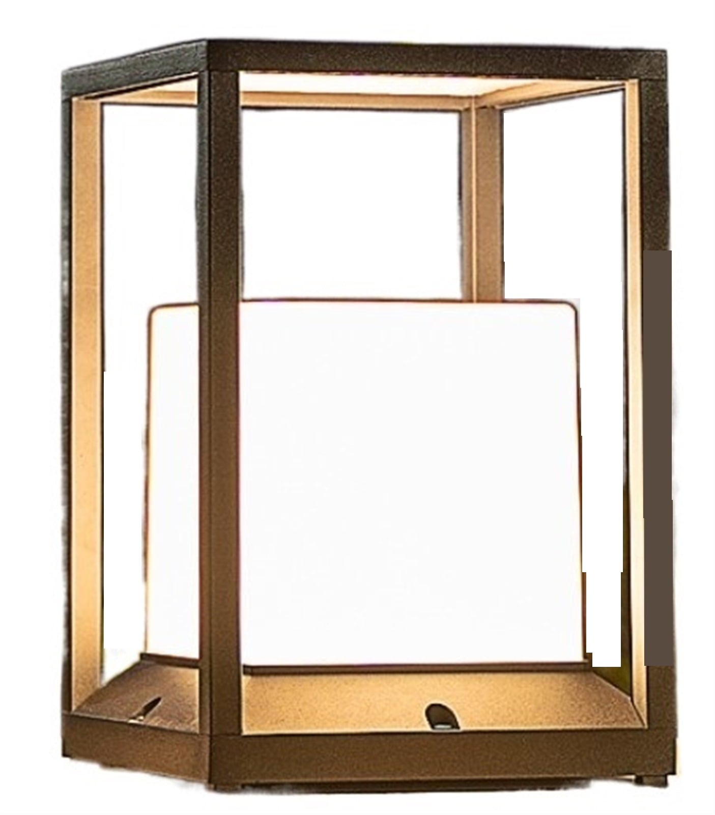 Solar Column Headlight Outdoor, LED Solar Torch Light Garden Light Post ...