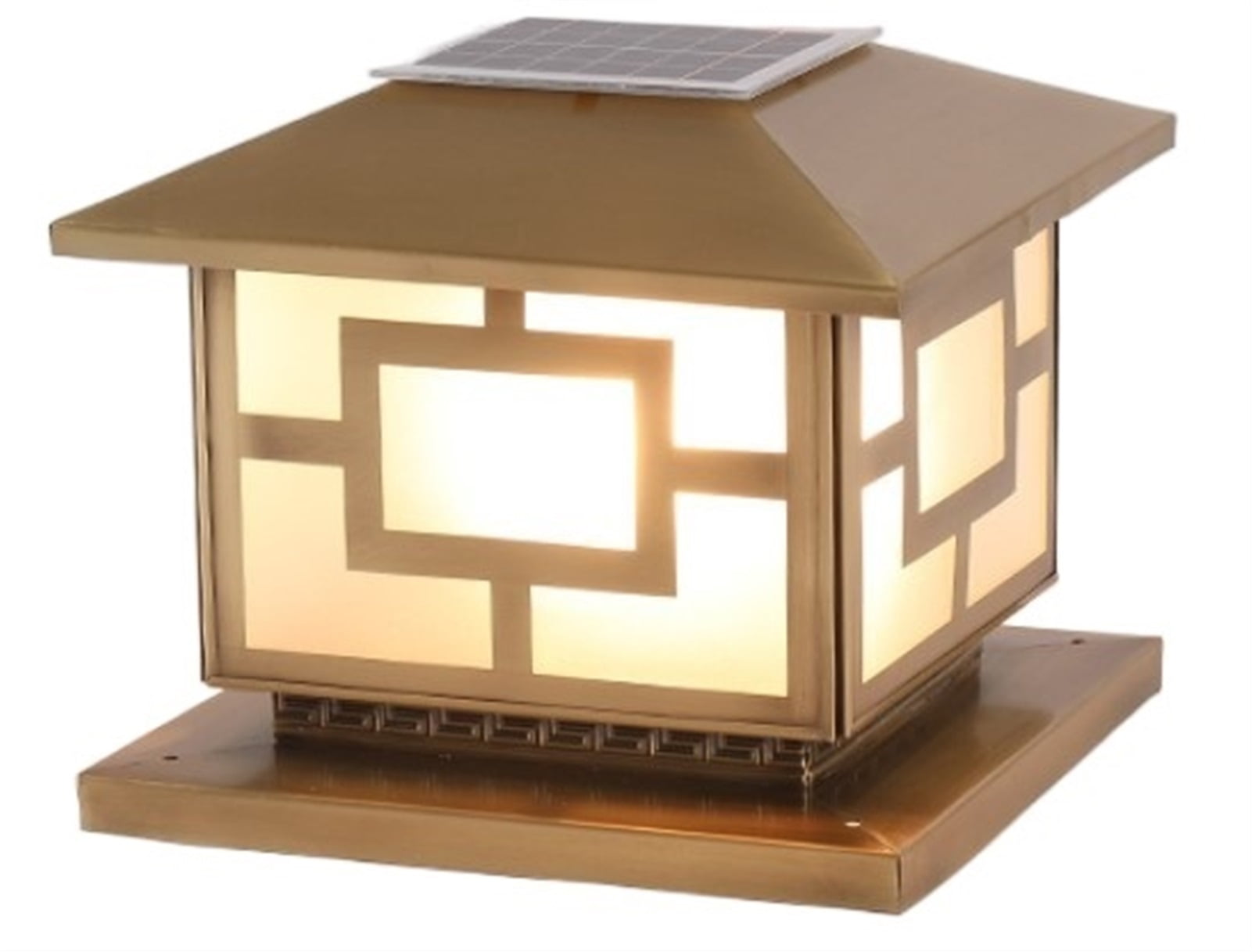 Solar Column Headlight Outdoor, LED Solar Torch Light Outdoor Garden ...