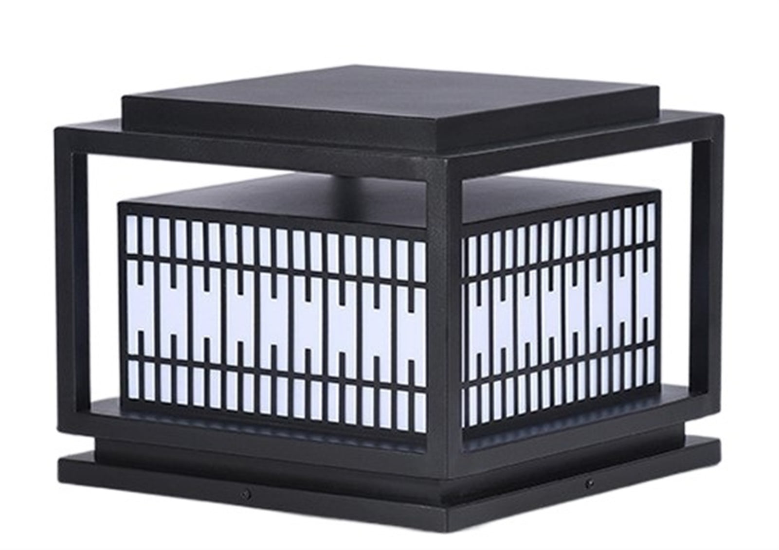 Solar Column Headlight Outdoor, LED Solar Torch Light Waterproof Villa ...