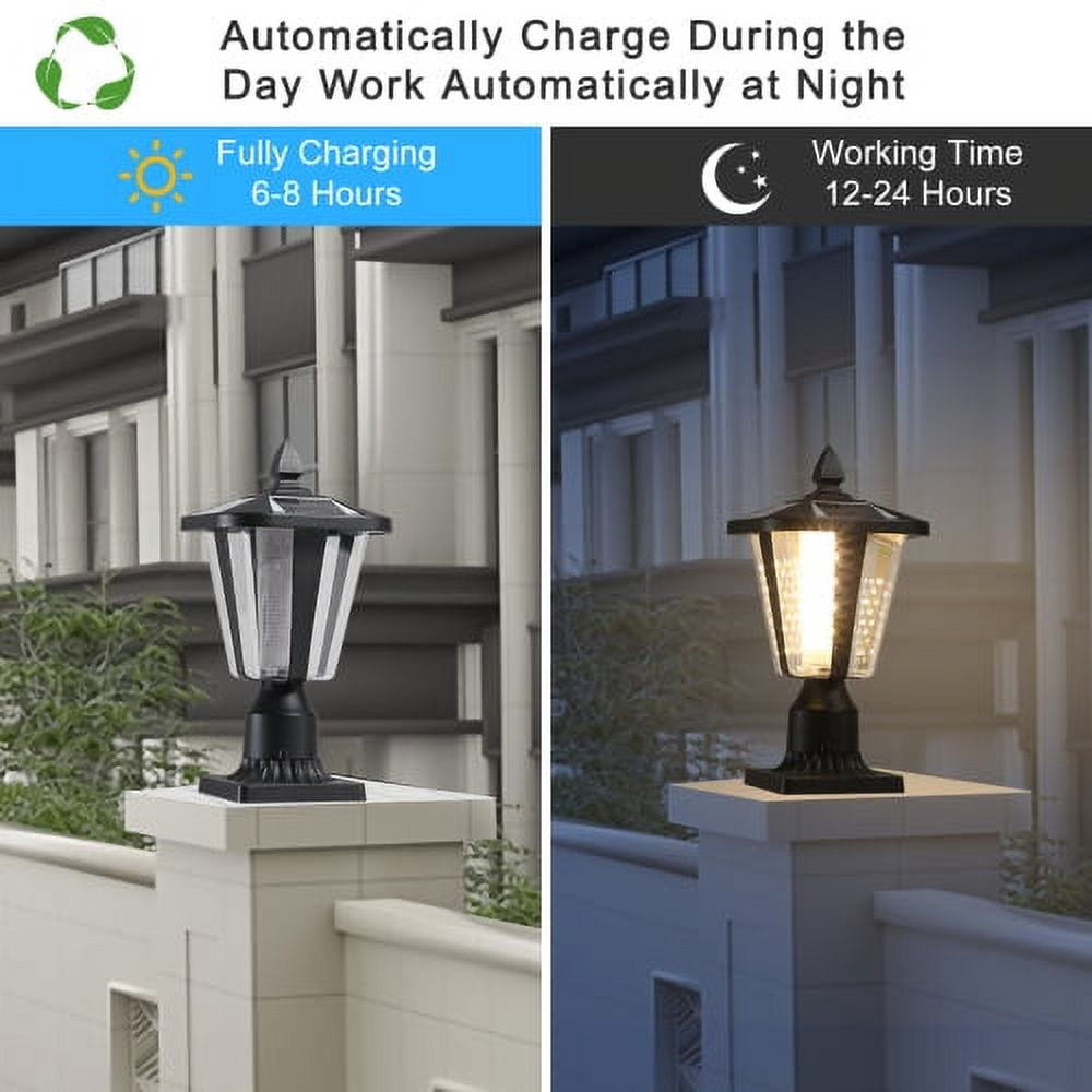Solar Column Headlights With Dimmable LED(2 pack) - Walmart.com