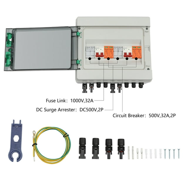 Solar Combiner Box Solar Fuse DC 500V/1000V Solar DC String Box ...