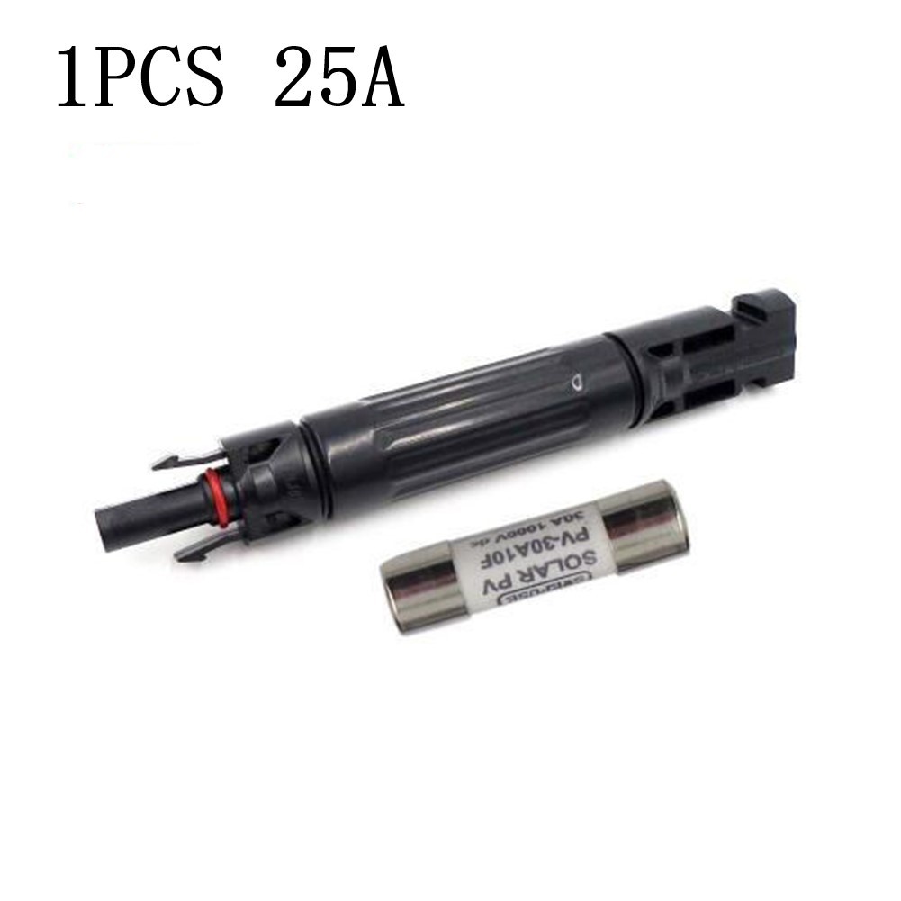 Solar Connector IP68 1000V DC M to F Inline Solar PV Fuse Holder ...