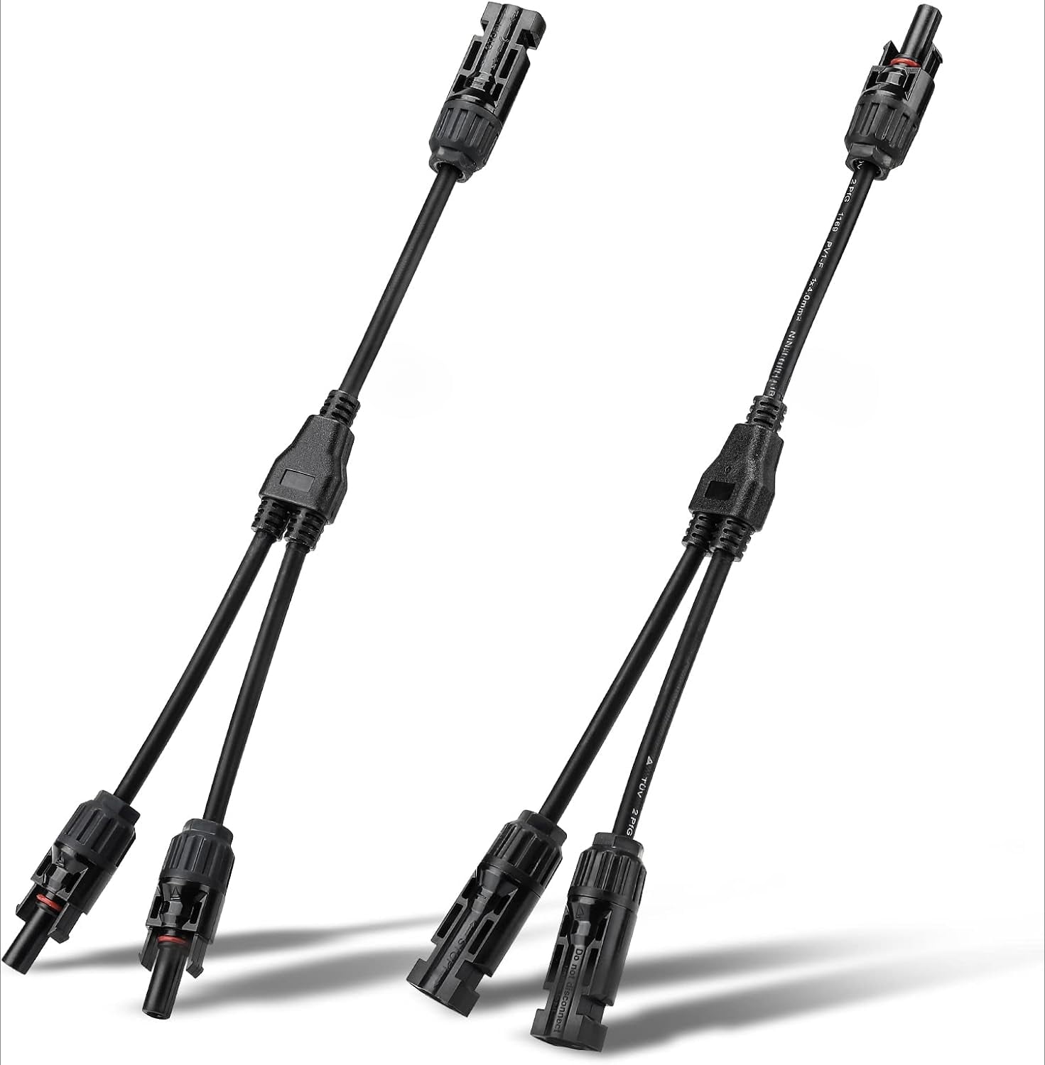 Solar Connector Kit – Y Branch Parallel Adapter Cable Plug Set for Solar Panel Extension, MC4 ...