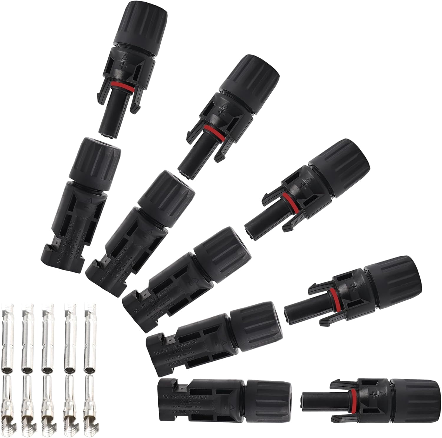 Solar Connector Solar Panel Cable PV Connectors Male/Female 5 Pairs ...