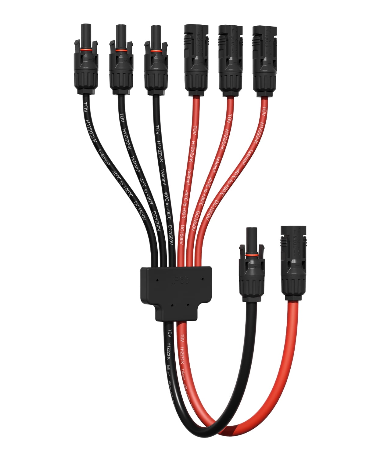 Solar Connectors for 2-3-4 Solar Panels, Tool-Free Solar Panel Wires ...