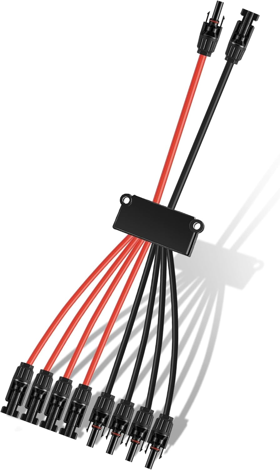 Solar Connectors for 2-3-4 Solar Panels, IP67 Waterproof Solar Panel ...