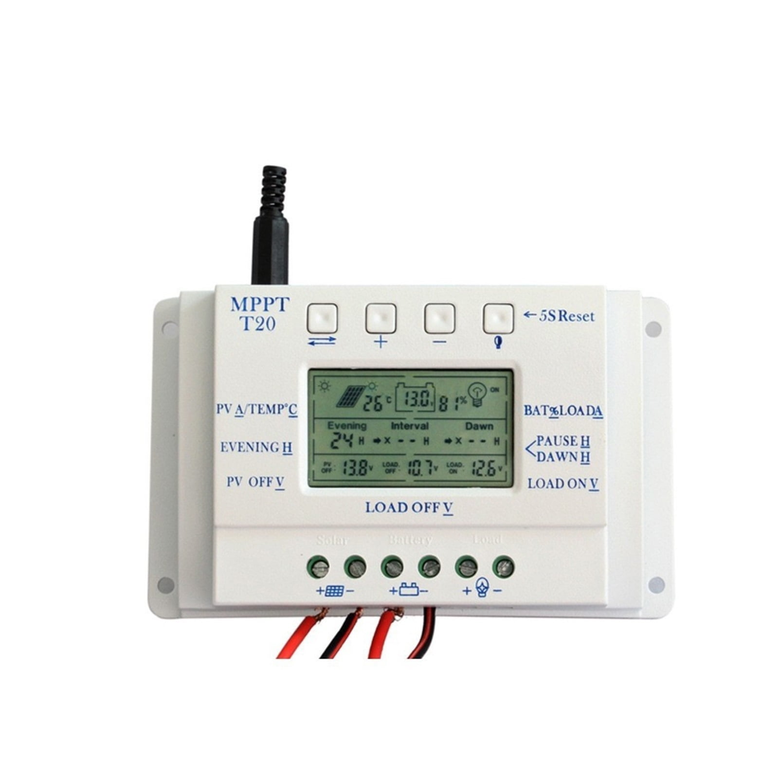 Solar Controller Pwm 12/24V 20A Zero Level Solar Charging Street Light ...