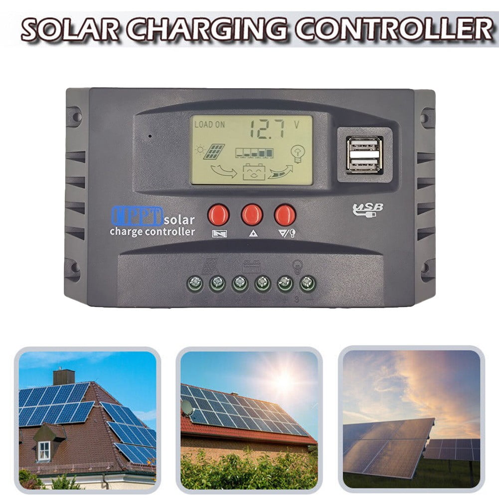 Solar Controller Solar Panels Protection Three Phase Charge LCD Display ...
