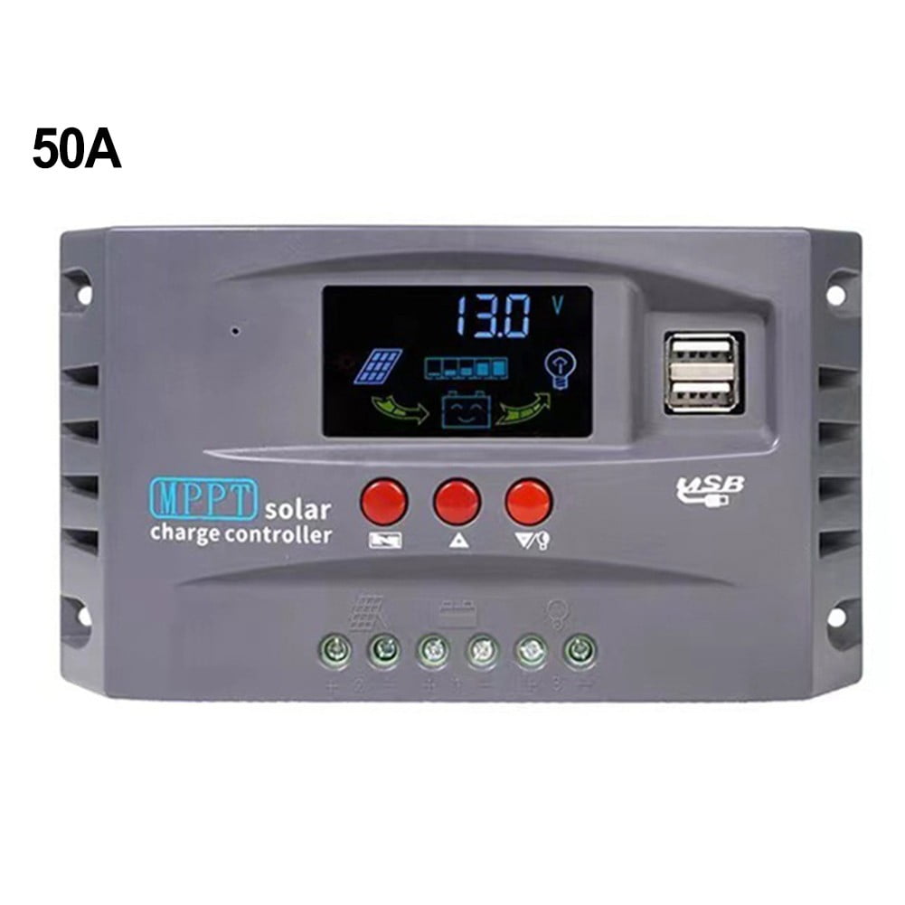 Solar Controller USB Intelligent MPPT 50A Solar Charge Controller for High-Efficiency Power ...