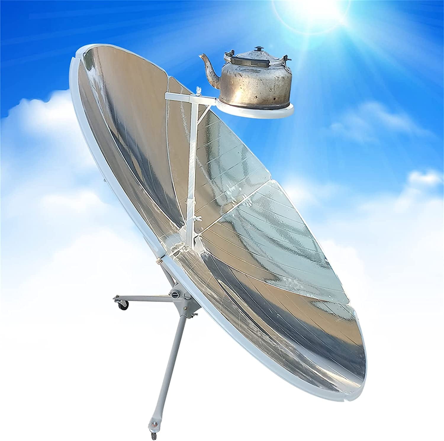 Solar Cooker, 1800W Portable Solar Oven Concentrating Solar Cooker Sun ...