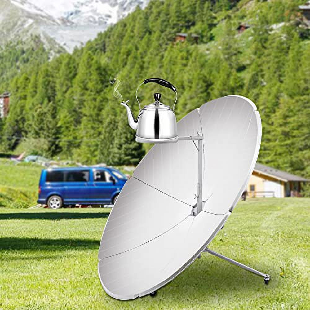 Solar Cooker Parabolic Sun Oven, Portable Concentrating Solar Cooker, 1 ...